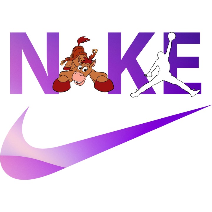 Sticker Adeziv Cu Toy Story, Cu Textul "Nike Jordan" - Design 7, cu ...