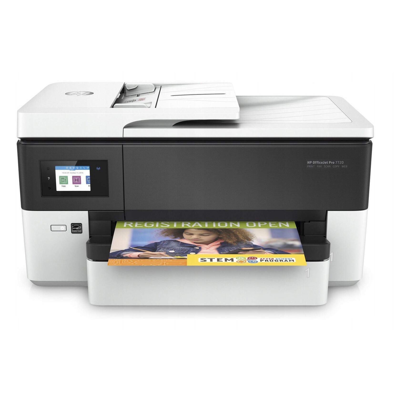 Imprimanta multifunctionala HP OfficeJet Pro 7720, A3, alb-negru si ...