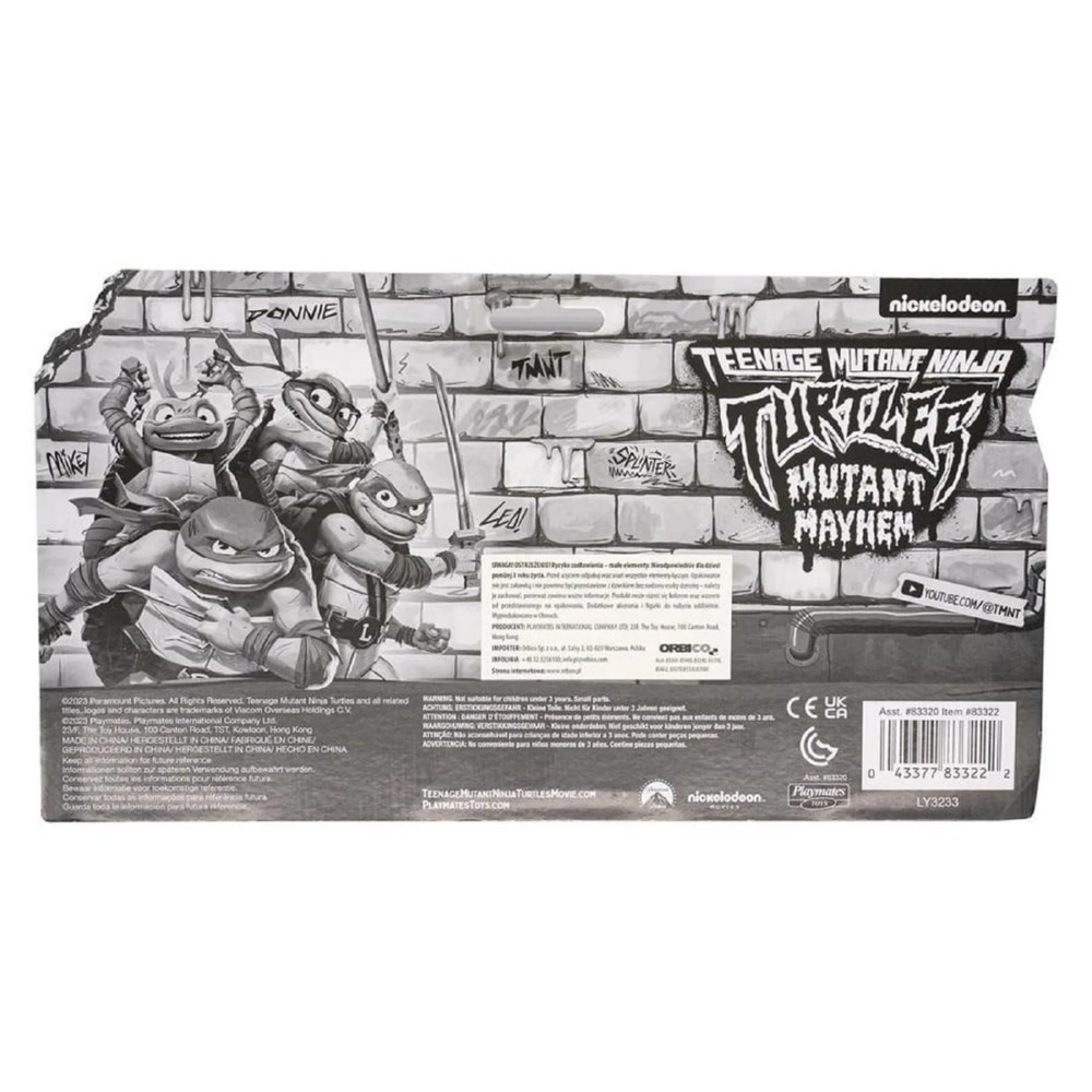 Nindzsa Teknőcök figura készlet, Rocksteady, Donatello, Raphael ...