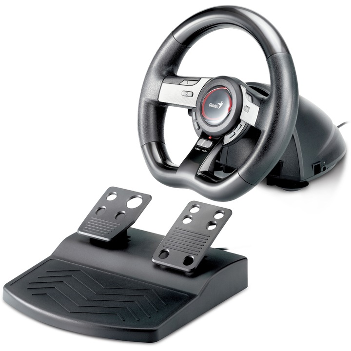 Volan Genius Speed Wheel 5 Pro, PC wheel cu vibratii, suport PS3 - eMAG.ro