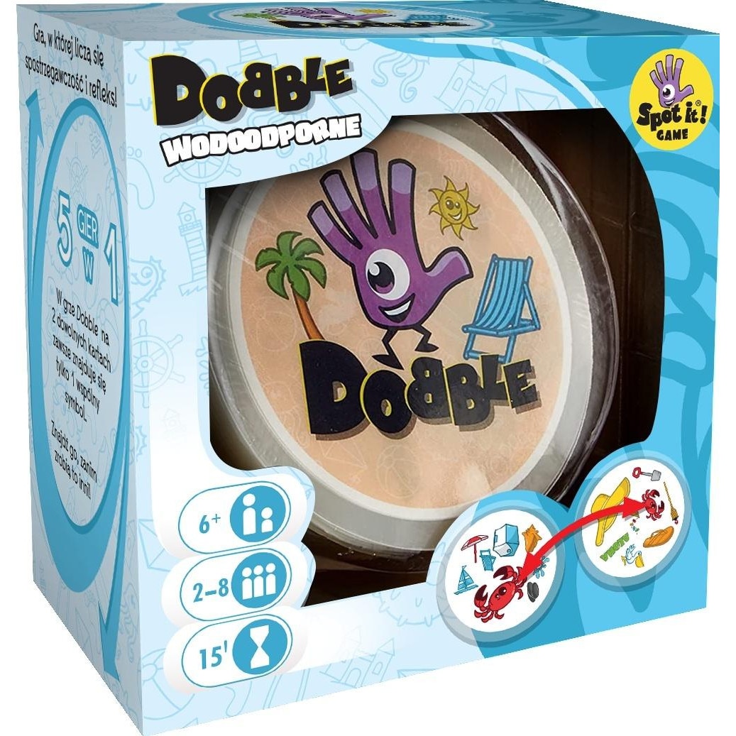 Jocuri de societate, Dobble Wodoodporne, 55 carti, simboluri marine ...
