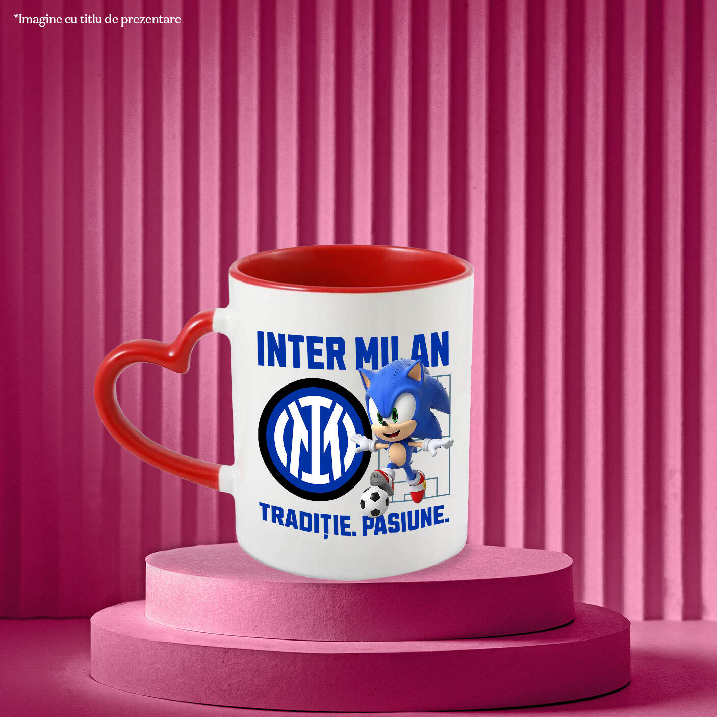 Cana cu Sonic, si Echipa de Fotbal Inter Milam, Ceramica, 330ML, Cu ...