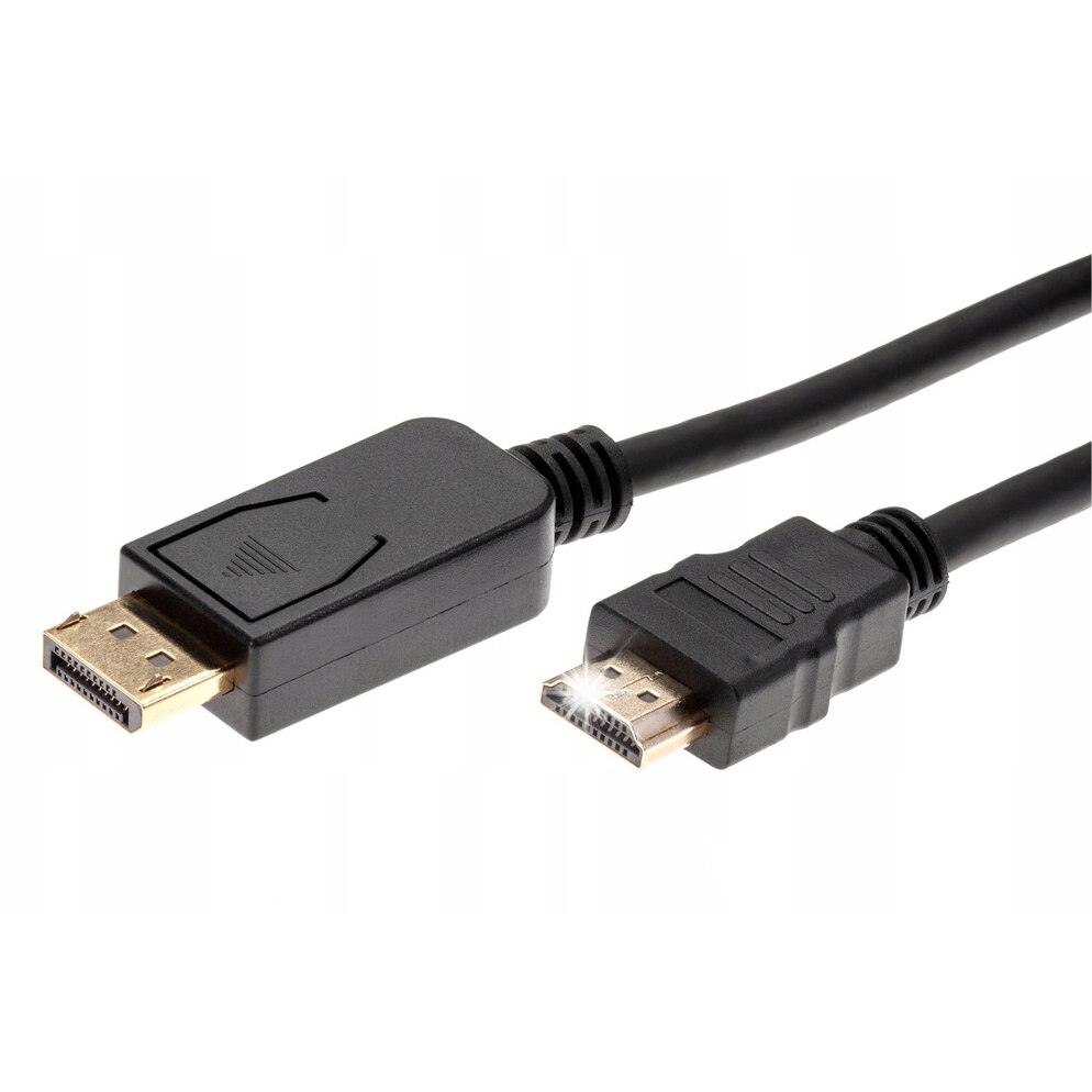 Cablu adaptor InLine, DisplayPort la HDMI 2m, negru - eMAG.ro