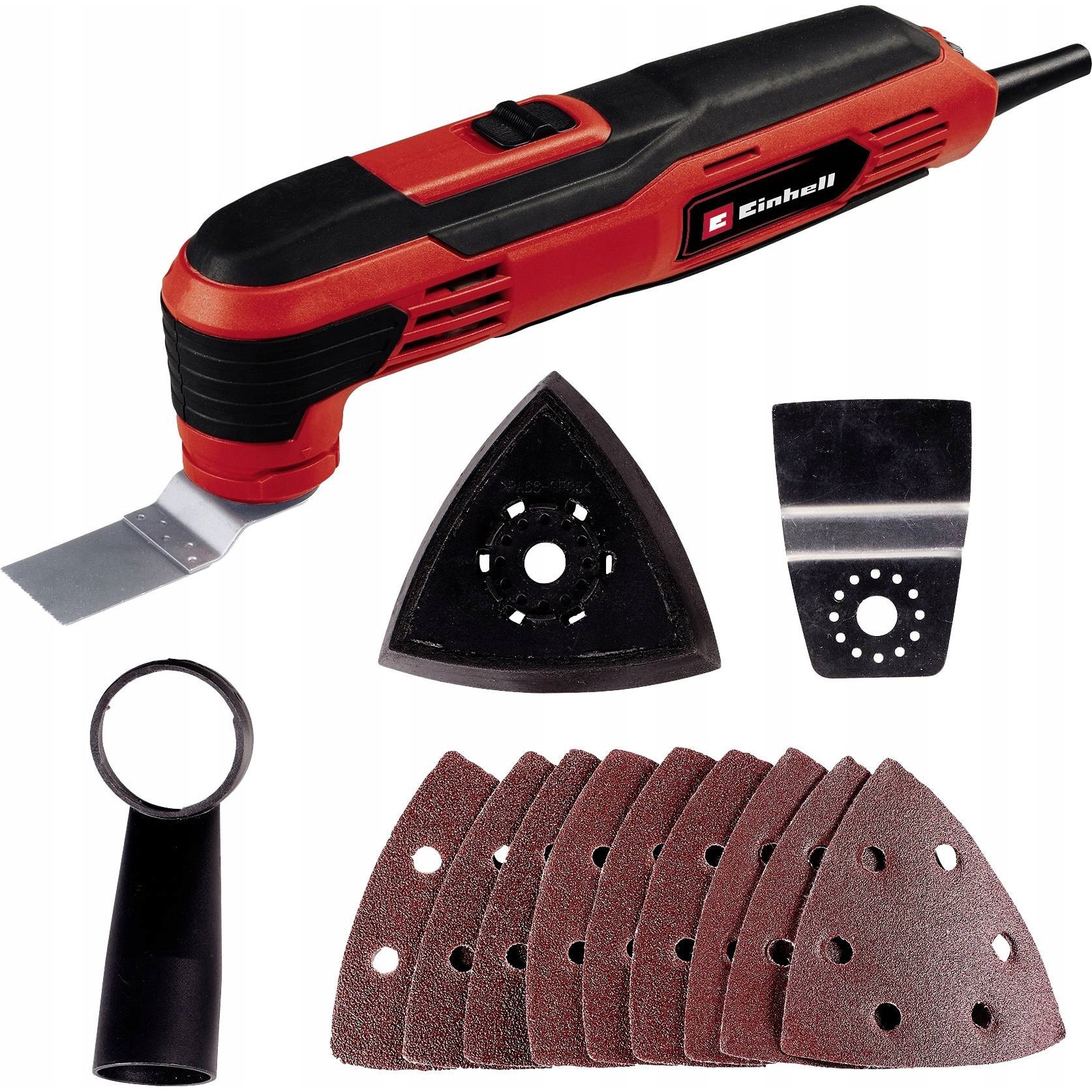 Unealta multifunctionala Einhell TC-MG 250 CE, 250W, rosu/negru, cu 9 ...