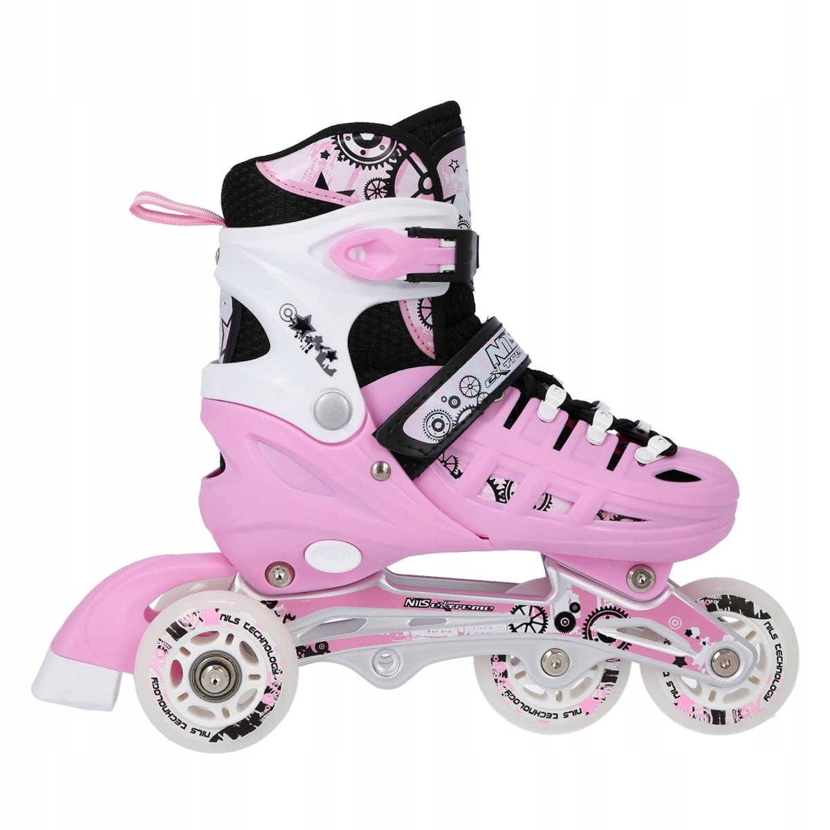 Patine cu rotile, Nils Extreme, 4in1, Reglabile, 31-34EU - eMAG.ro
