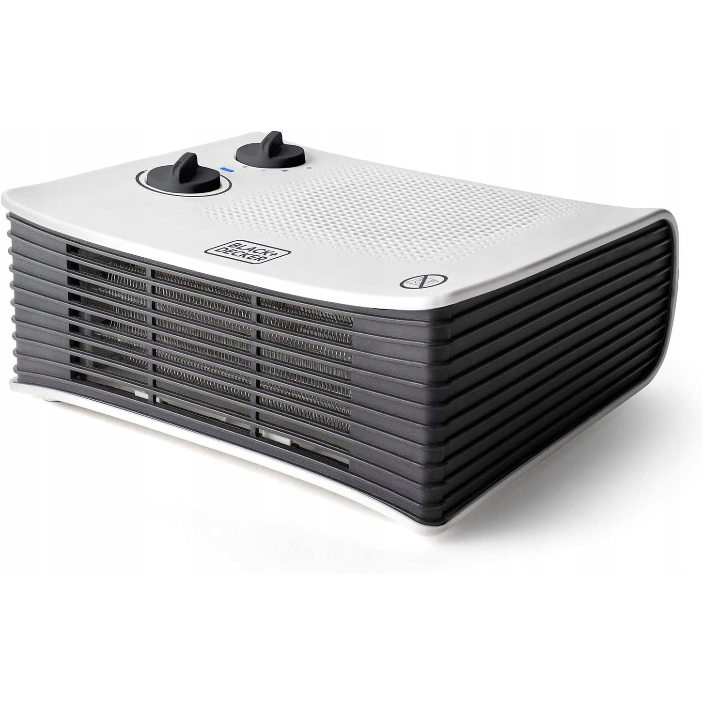 Aeroterma Black+Decker, 2000W, alb/gri, 10x22x25cm, set cu functie de ...