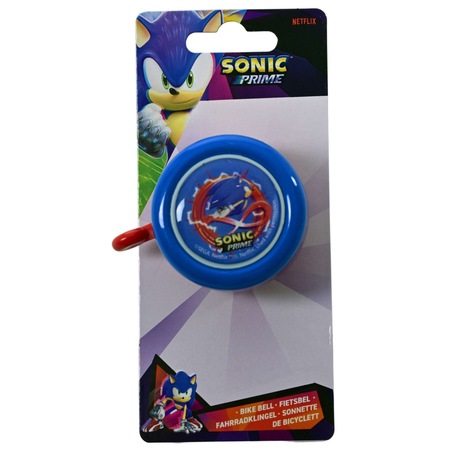 Sonerie bicicleta Sonic Prime, albastru-rosu, metal, montaj usor - eMAG.ro