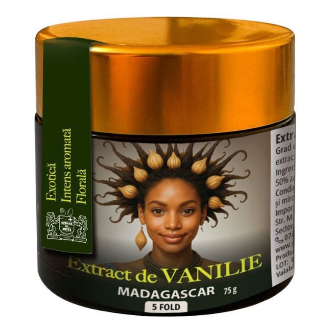 Extract de Vanilie Madagascar 5 Fold, Vanilla Republic, 75g - eMAG.ro