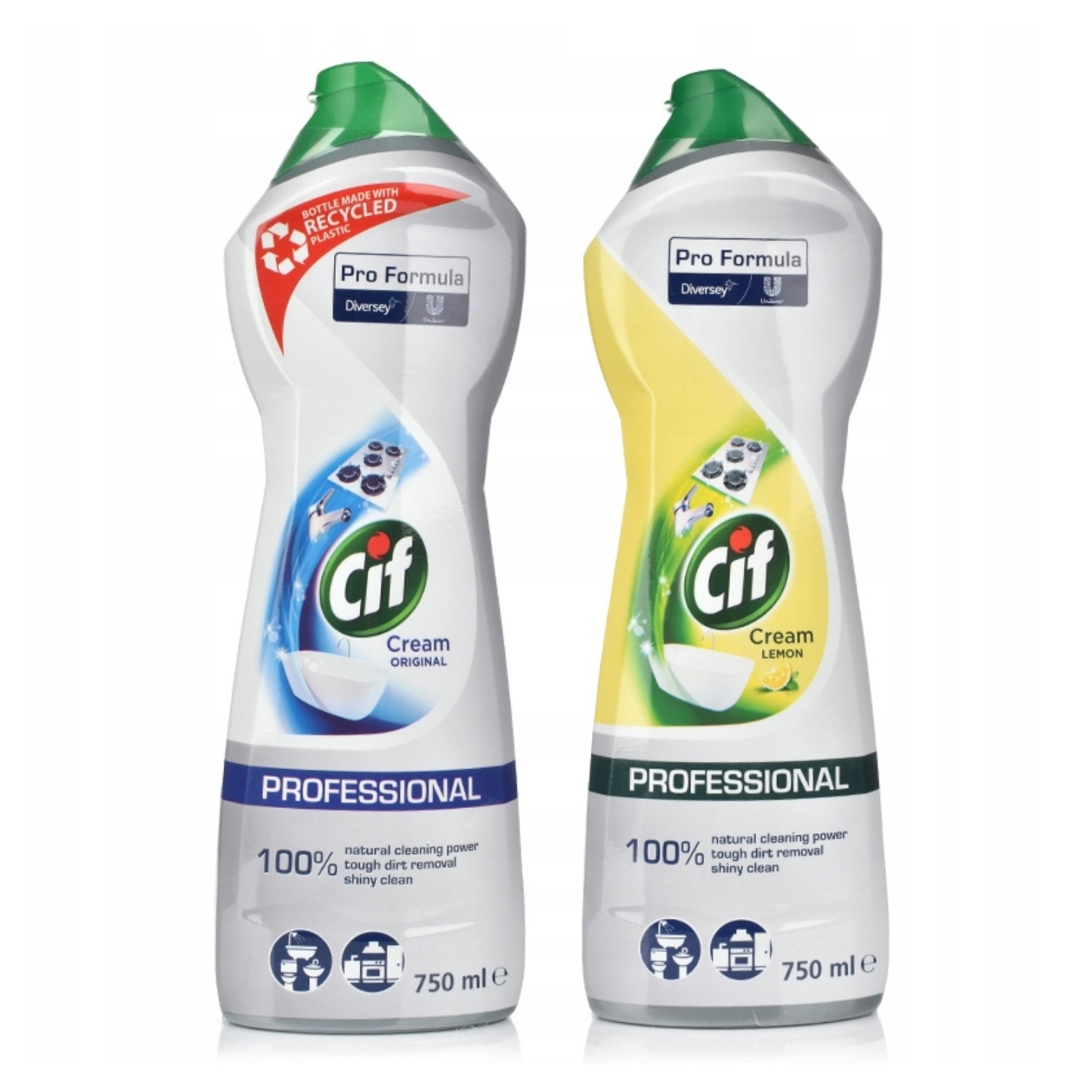 Pachet 2 x Crema Suprafete Cif Cream Professional Original, Lemon, 750 ...