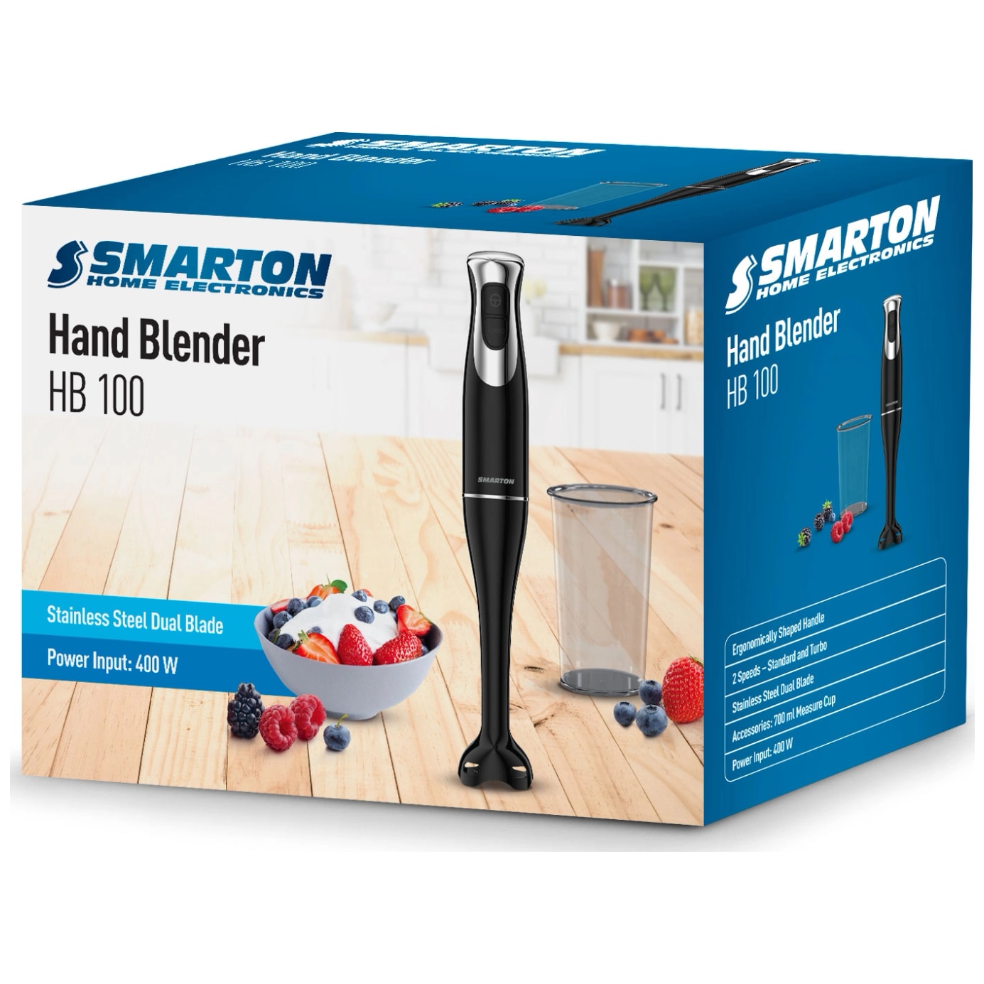 Blender Smarton HB 100, 400W, variabil, alb - eMAG.ro