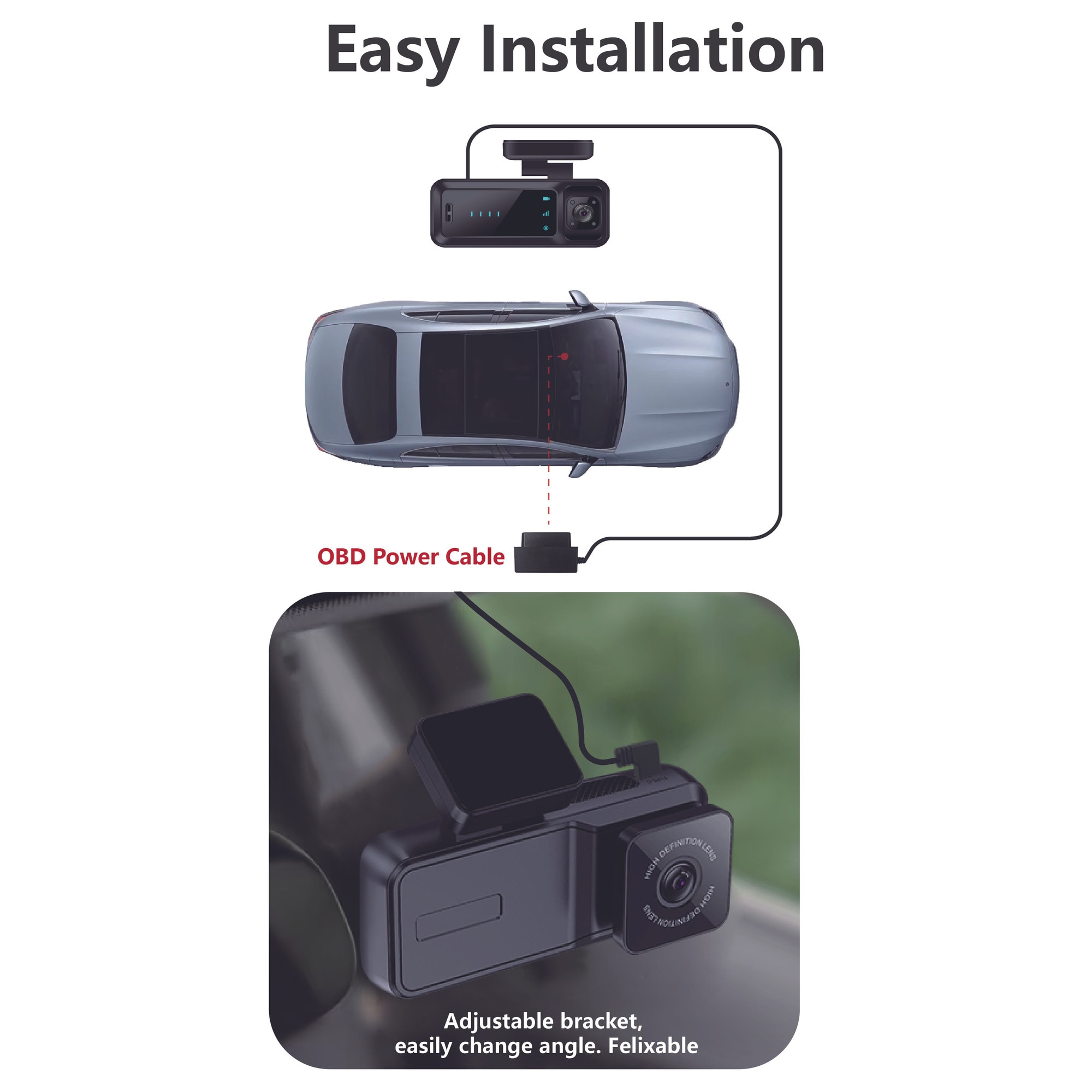RobiCam CAD5 SmartGuard – 4G GPS видеорегистратор с 2 камери и 24/7 ...