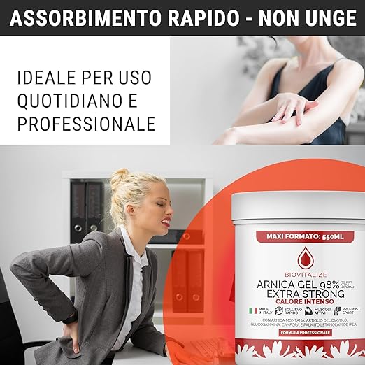 Gel incalzitor cu Arnica, Gheara diavolului, PEA, Glucozamina si ...