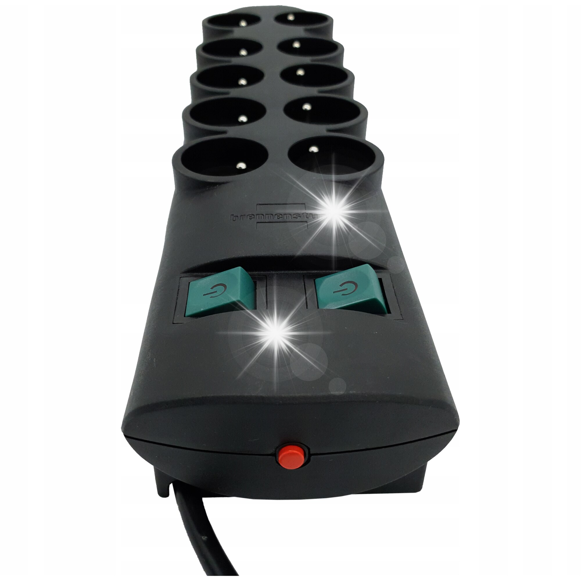 Prelungitor cu protecție la supratensiune, 3500W, 10 prize - eMAG.ro