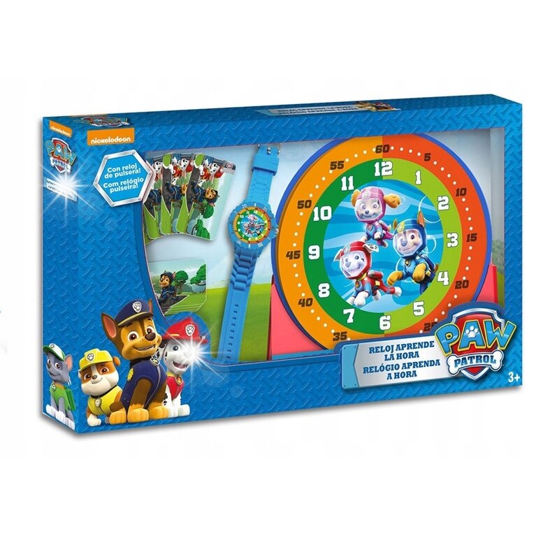 Carti de joc cu invatarea orei, Paw Patrol, 3 ani+ - eMAG.ro