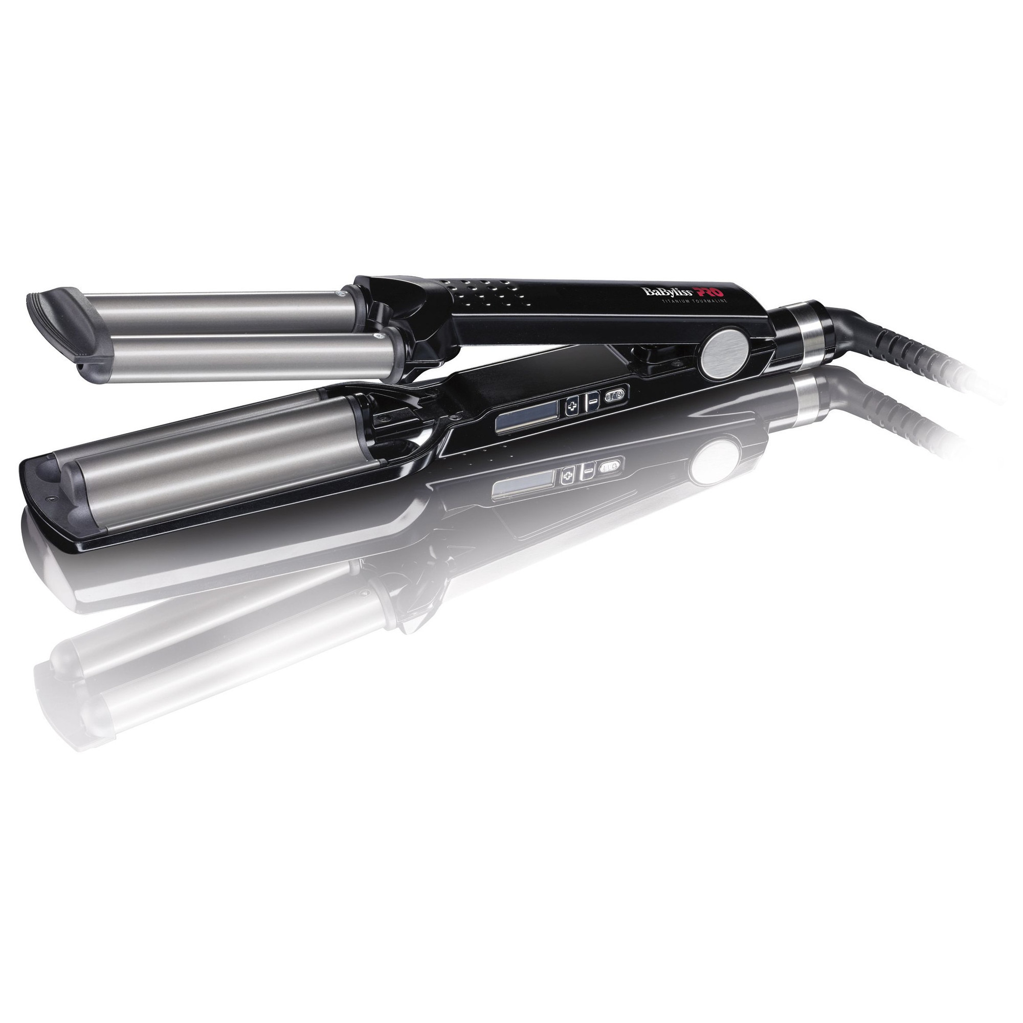 Ondulator par, BaByliss BAB2369TTE, titaniu-turmalina, 3D, 30cm - eMAG.ro