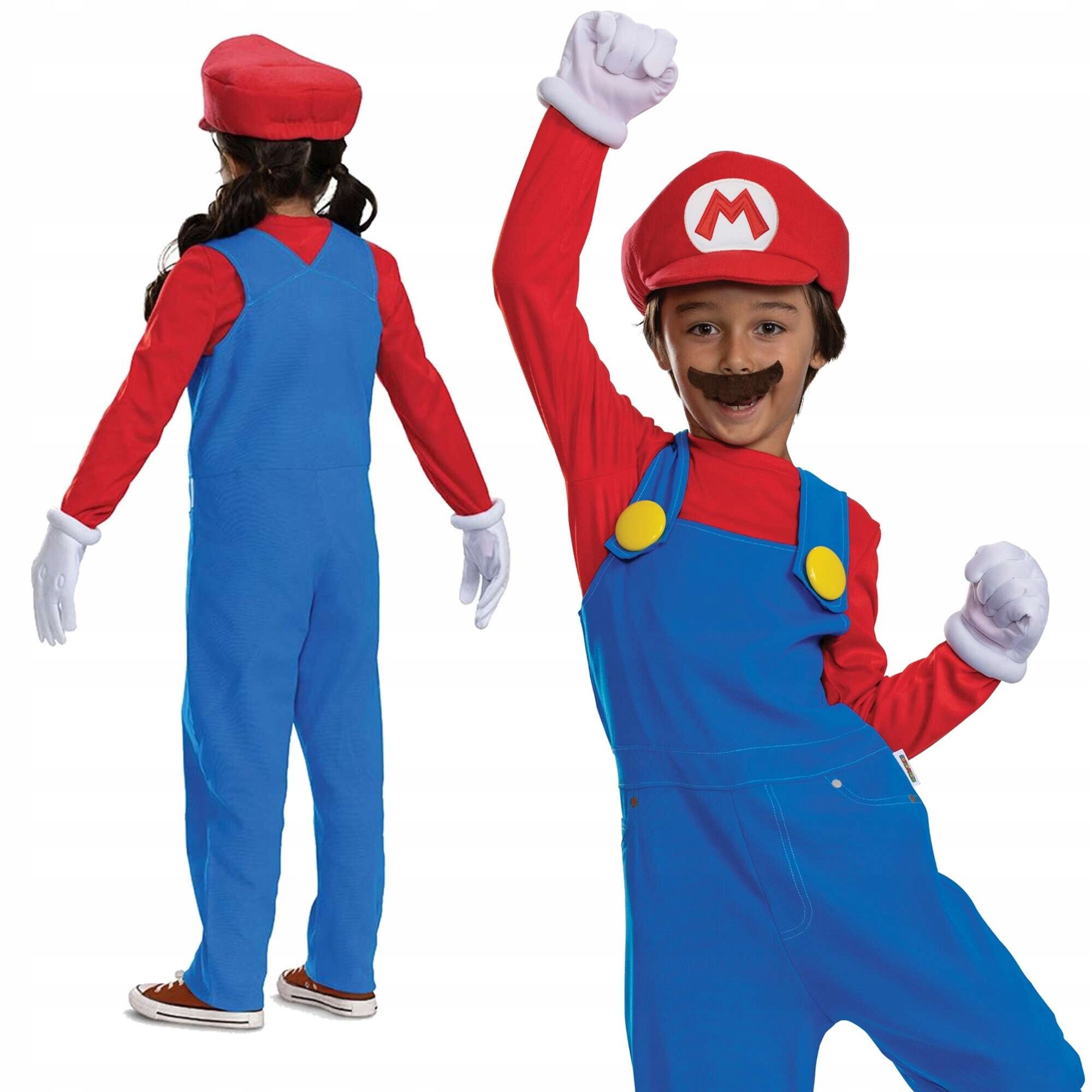 Costum Super Mario pentru Copii, Marime 125-135 cm - eMAG.ro