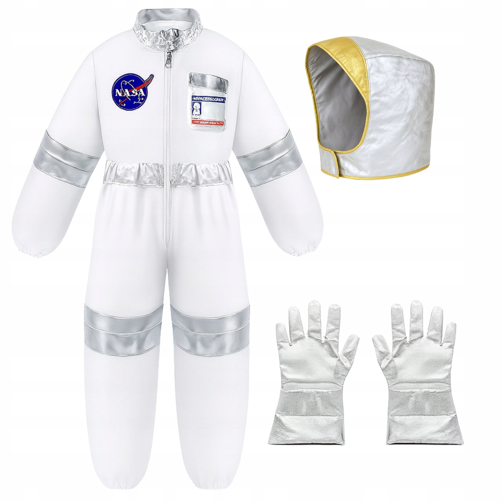 Costum Astronaut Copii NASA, Marime 140-146, Include Caciula si Manusi ...