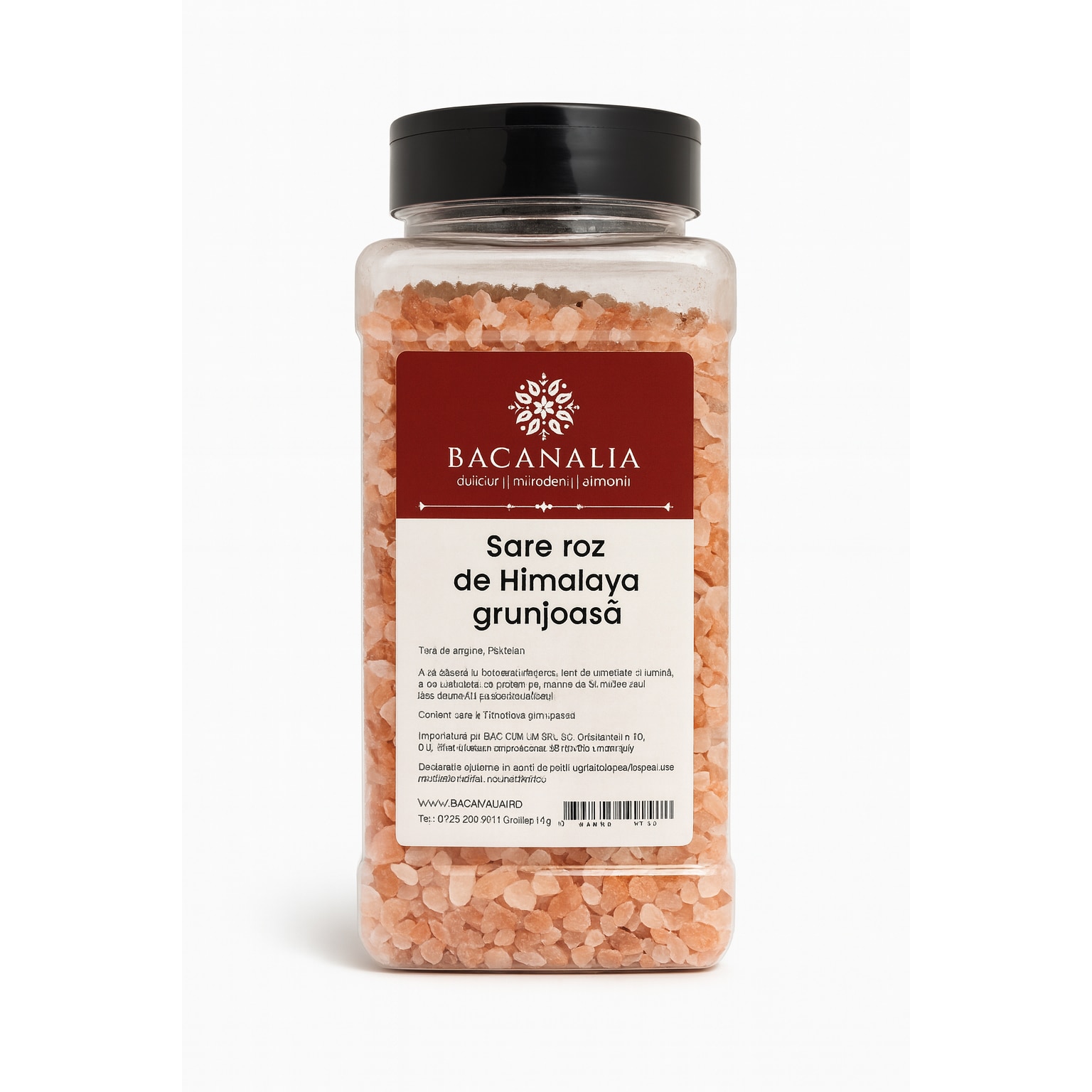 Sare Roz de Himalaya Grunjoasa – 1 kg – BACANALIA 100% naturala ...