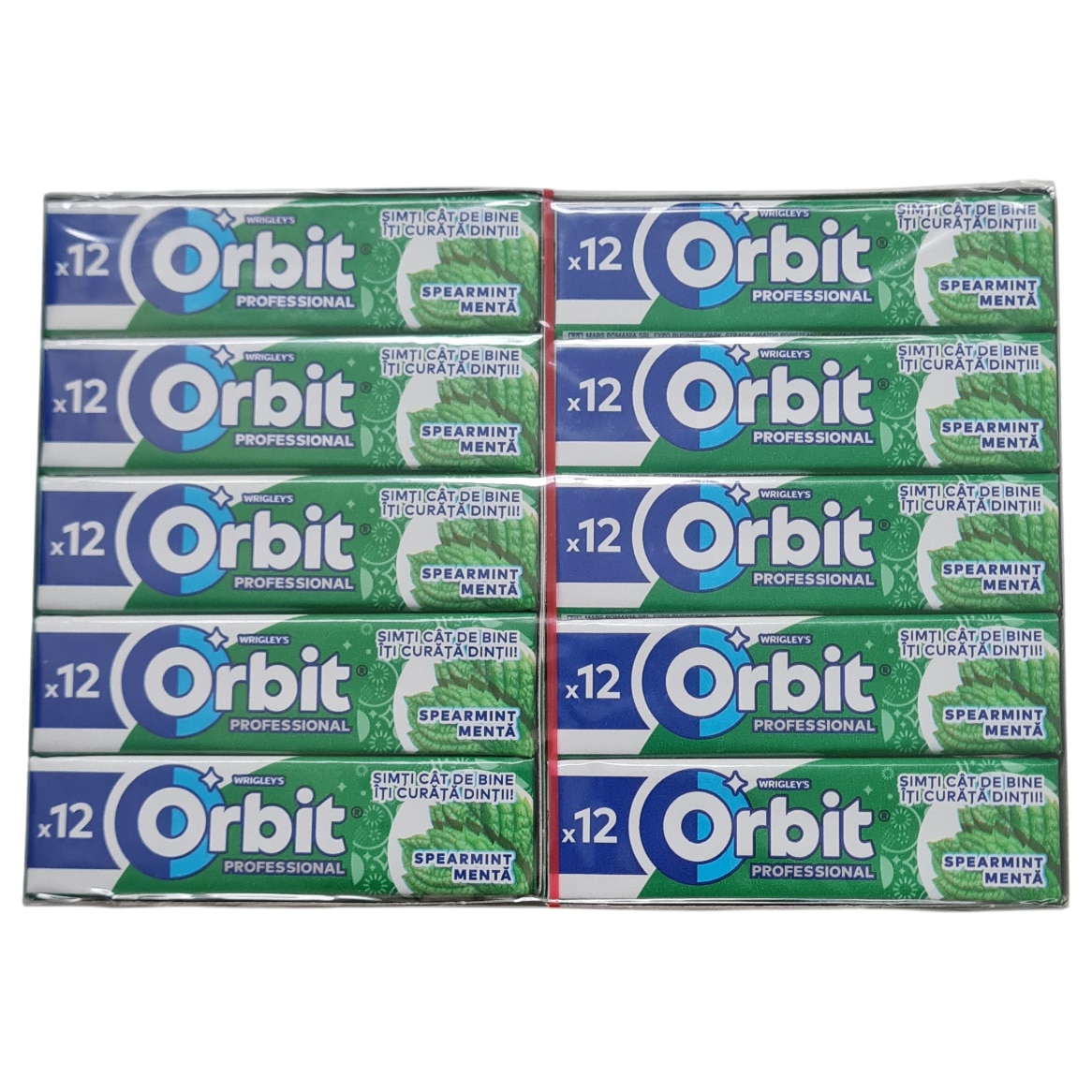 Guma Orbit Professional Spearmint, 12 pastile x 30 de pachete - eMAG.ro