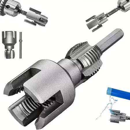 Set de scule pentru filetare teava apa SkyTechs® compatibil cu burghiu ...
