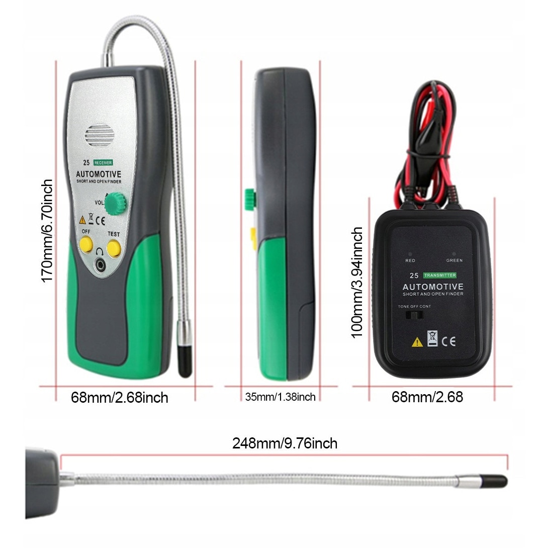 Tester auto DUOYI DY25, localizator cabluri, detectare scurtcircuite, 6 ...