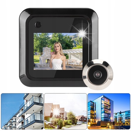 Vizor digital pentru usa, 2,4 inch, camera 0.3 MP, latime de ...