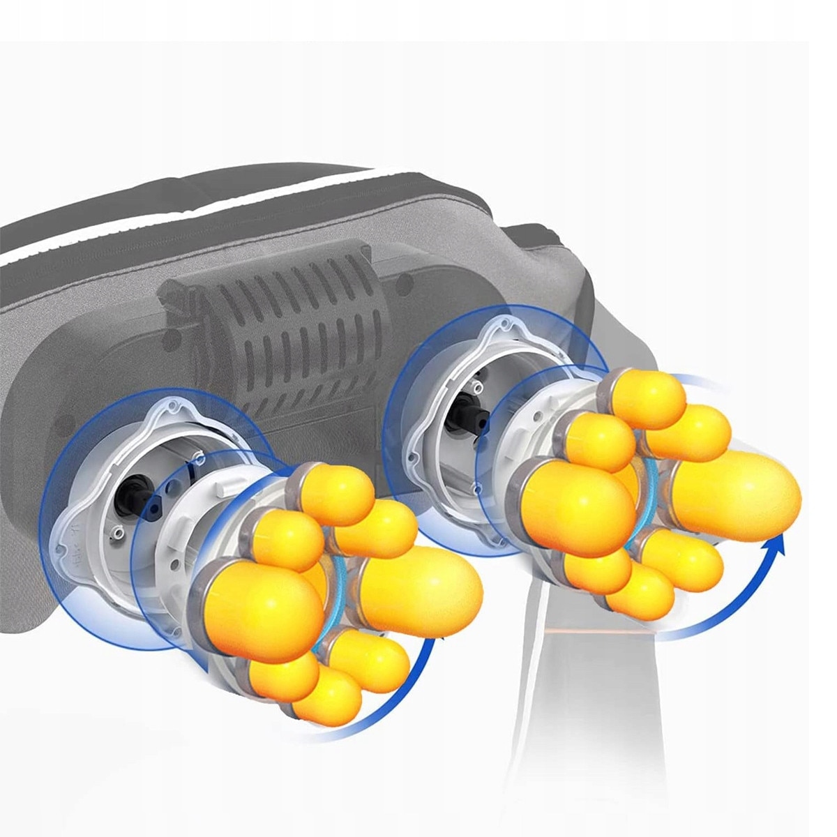 Masajer Shiatsu BLOW, fűtött szett, 8 masszázspont, 2 irány, 36x17cm ...