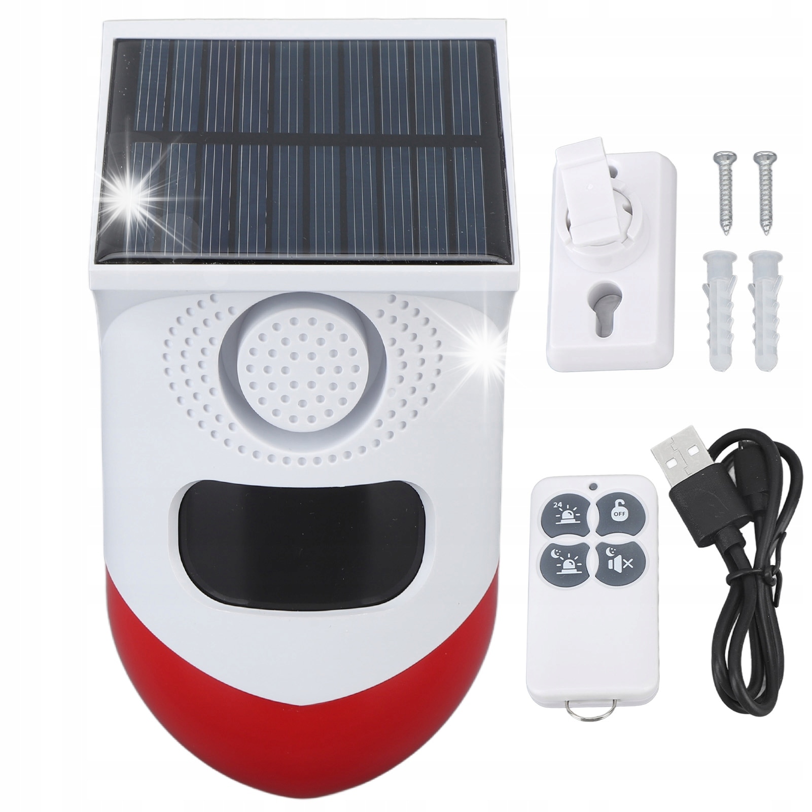 Sistem alarma solara cu senzor de miscare, alarma sonora si luminoasa ...