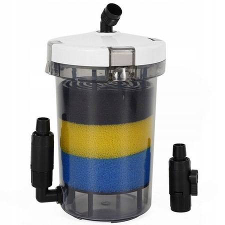 Prefiltru extern SunSun EW-603, 2,7L, transparent, 17x12x28,5cm, set cu ...