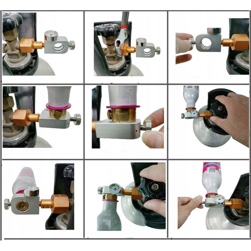 Sodastream Quick Connect adapter, beépített nyomásmérővel - eMAG.hu