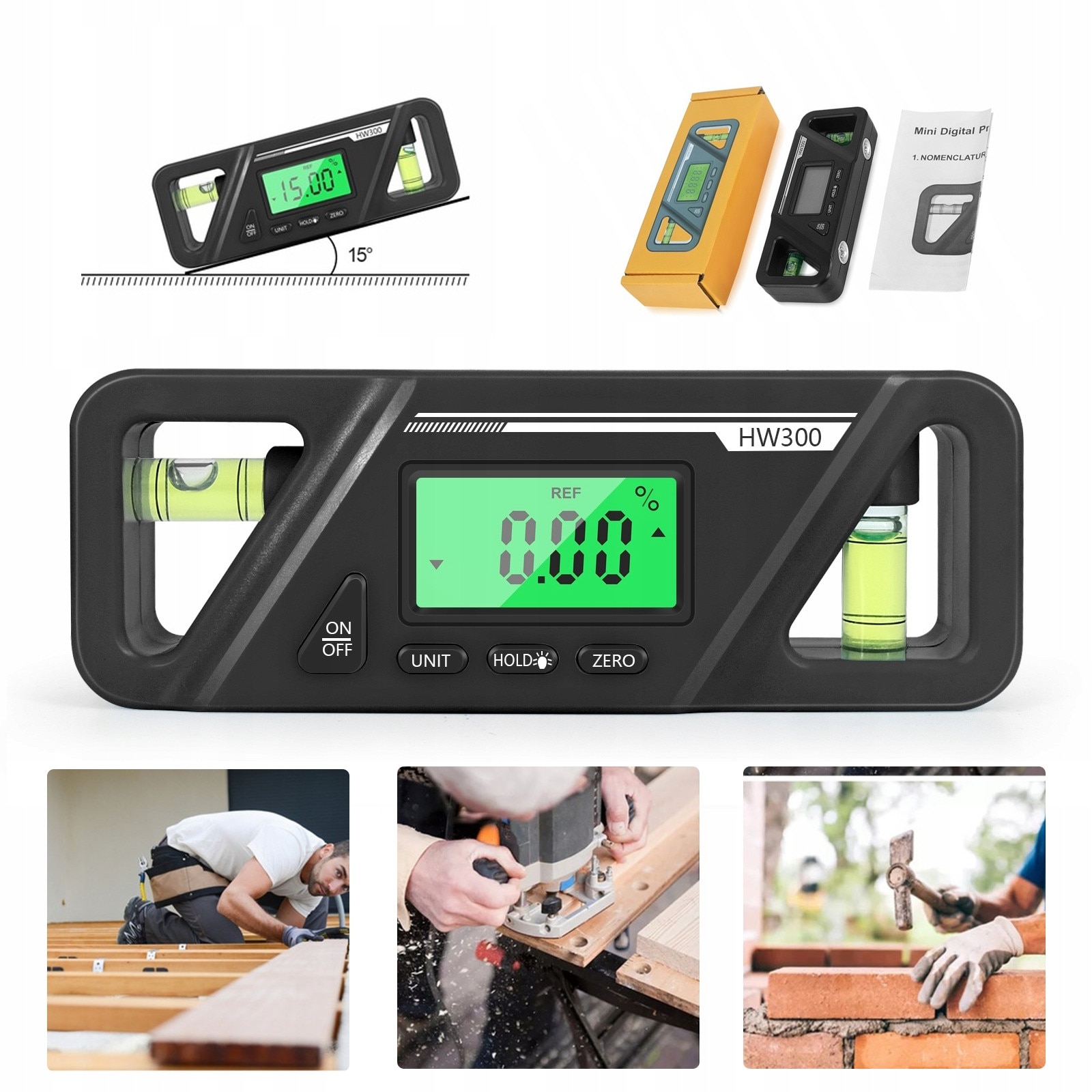 Nivela electronica digitala LCD 0-360 - eMAG.ro