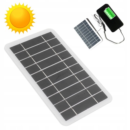 Panou solar 2W 5V, portabil, dimensiuni 157x94mm, USB - eMAG.ro