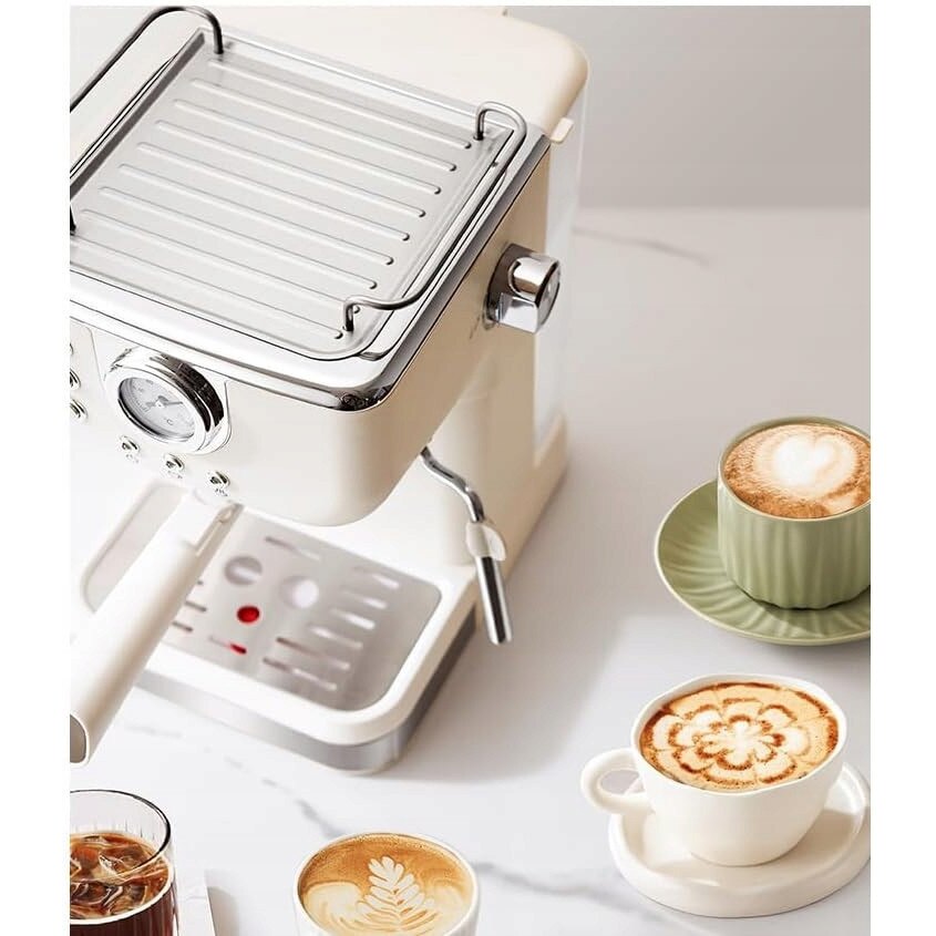 Espressor automat 20 bar, spumantor de lapte, design clasic, dimensiuni ...