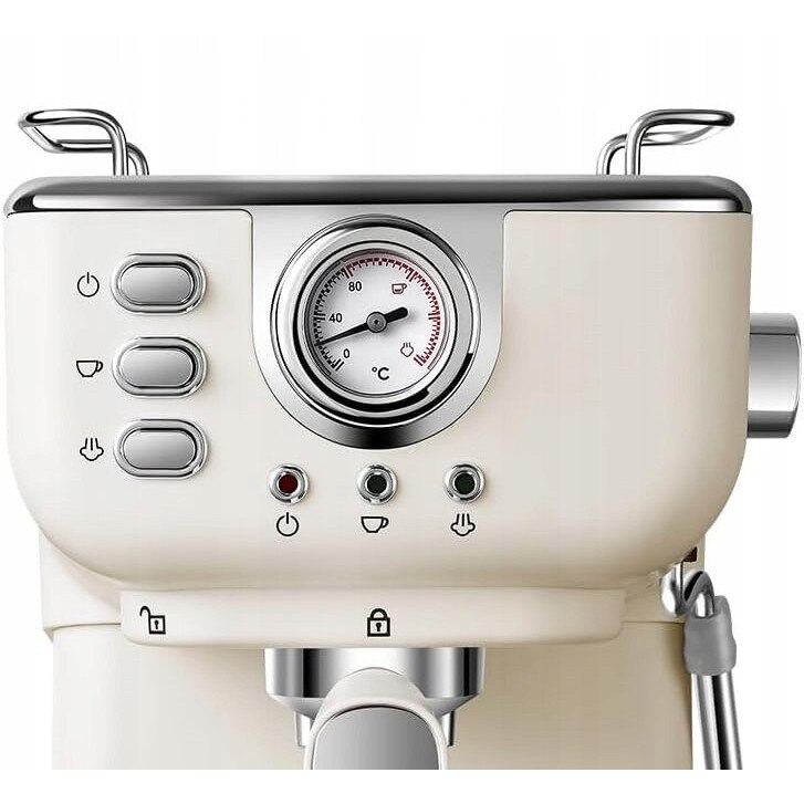 Espressor automat 20 bar, spumantor de lapte, design clasic, dimensiuni ...