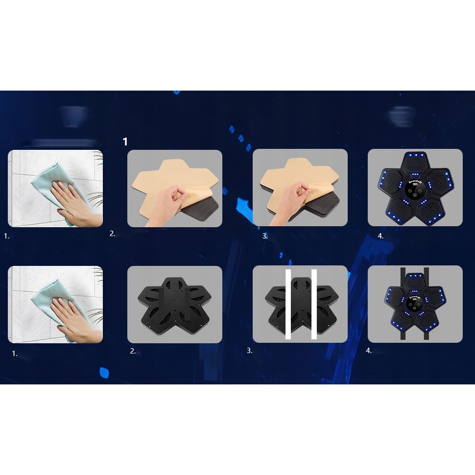 Masina de box muzicala cu LED, 12 setari volum, 5 setari viteza ...