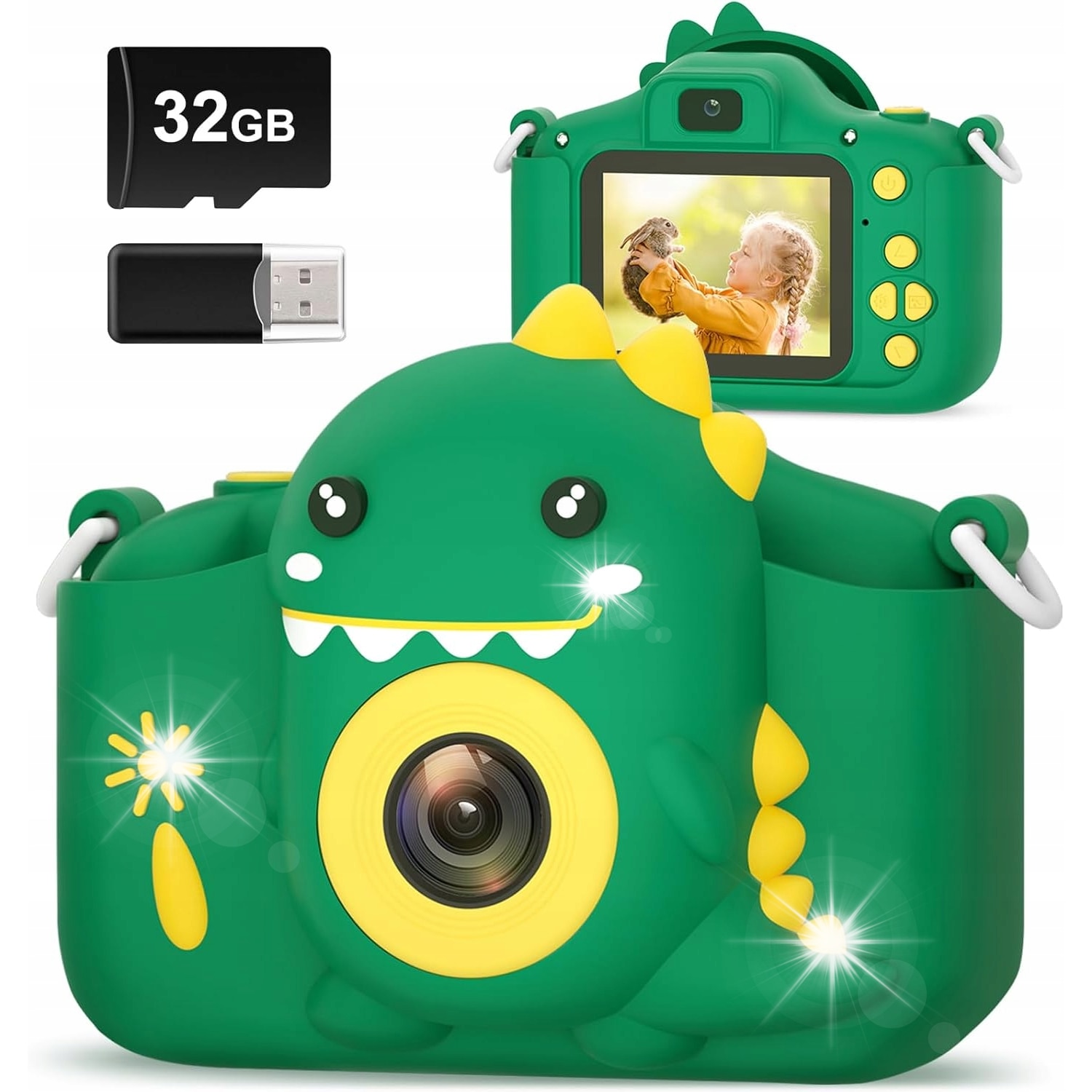 Aparat foto digital pentru copii, 40Mpx, 2" ecran, 32GB, multicolor ...