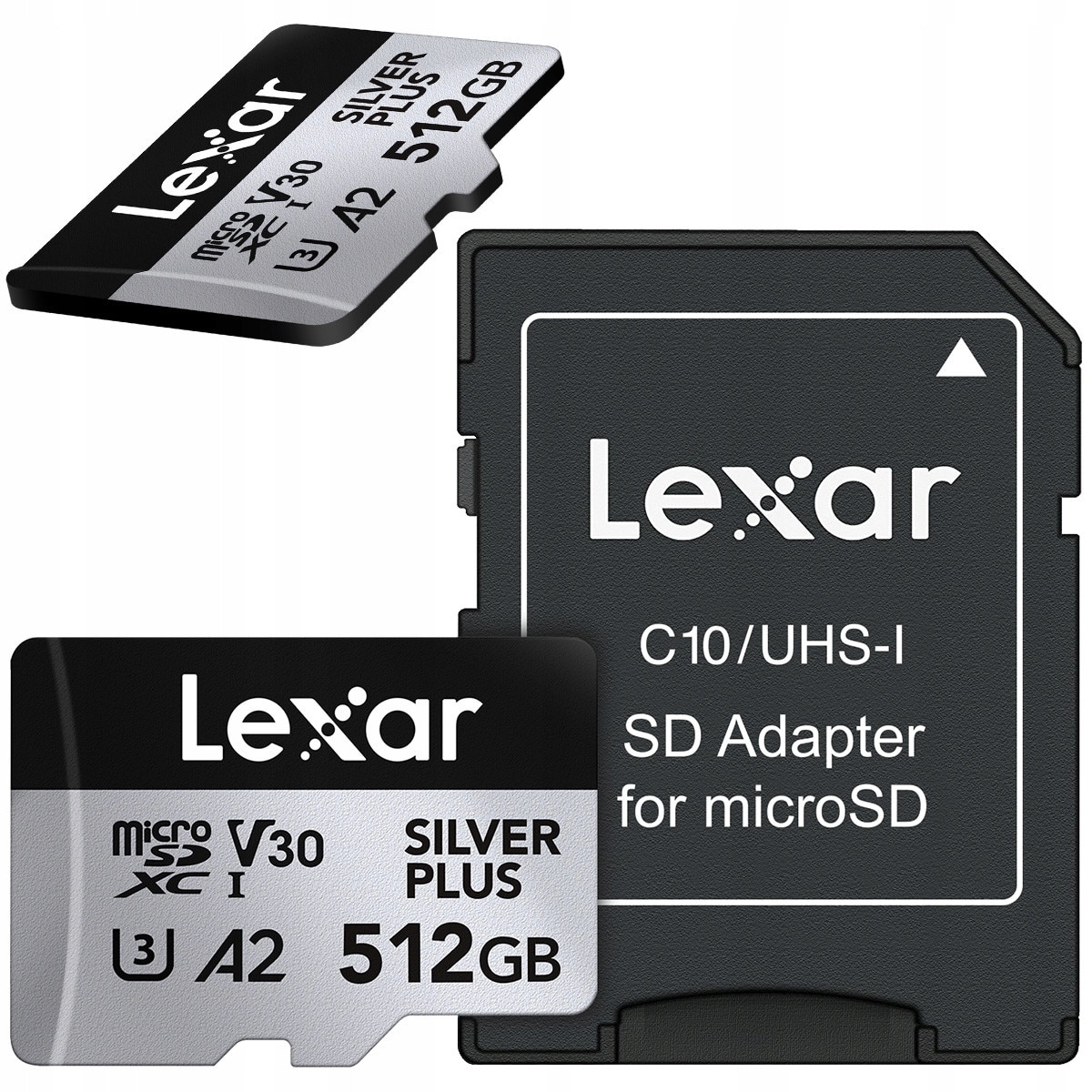 Card Memorie MicroSDXC 512GB, Lexar, Silver Plus, Performanta Ridicata ...