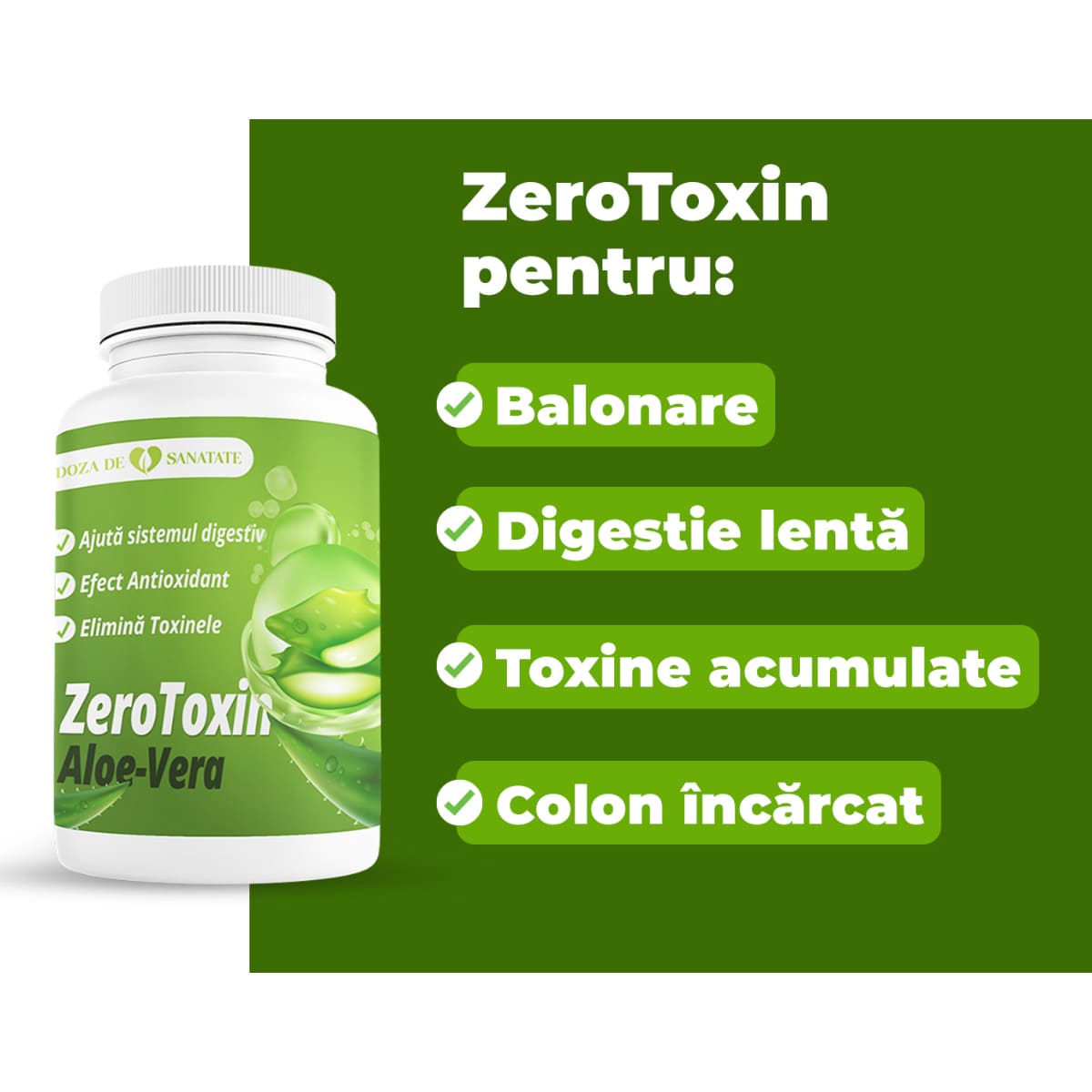Supliment alimentar pentru detoxifiere, Doza de Sanatate, SET 3 x Zero ...
