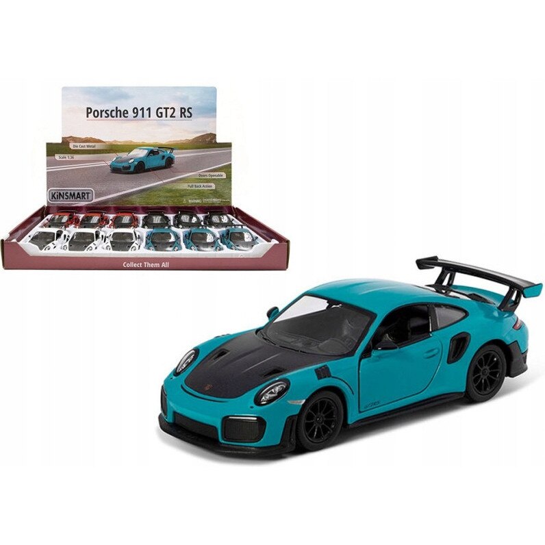 Mașină de jucărie Porsche 911 GT2 RS, Kinsmart, metalică, scara 1:32 ...
