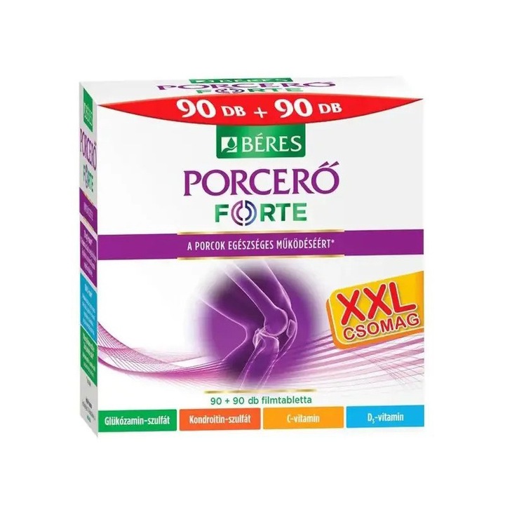 Tablete cu glucozamina și condroitina Béres, 180 buc, multivitamine ...
