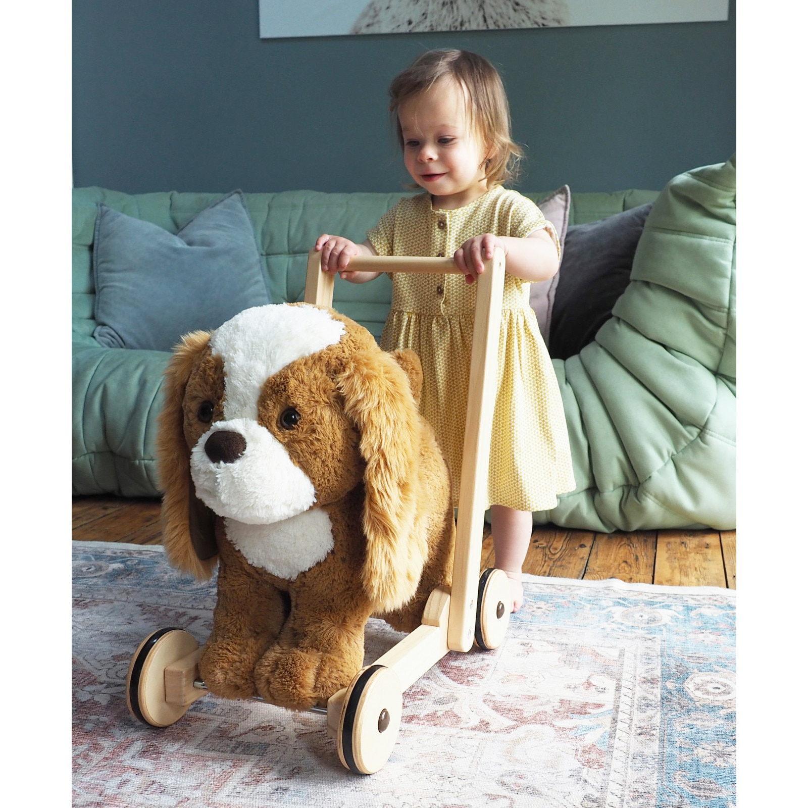 Проходилка Baby Walker Dexter Dog, Little Bird Told Me, дървена ...