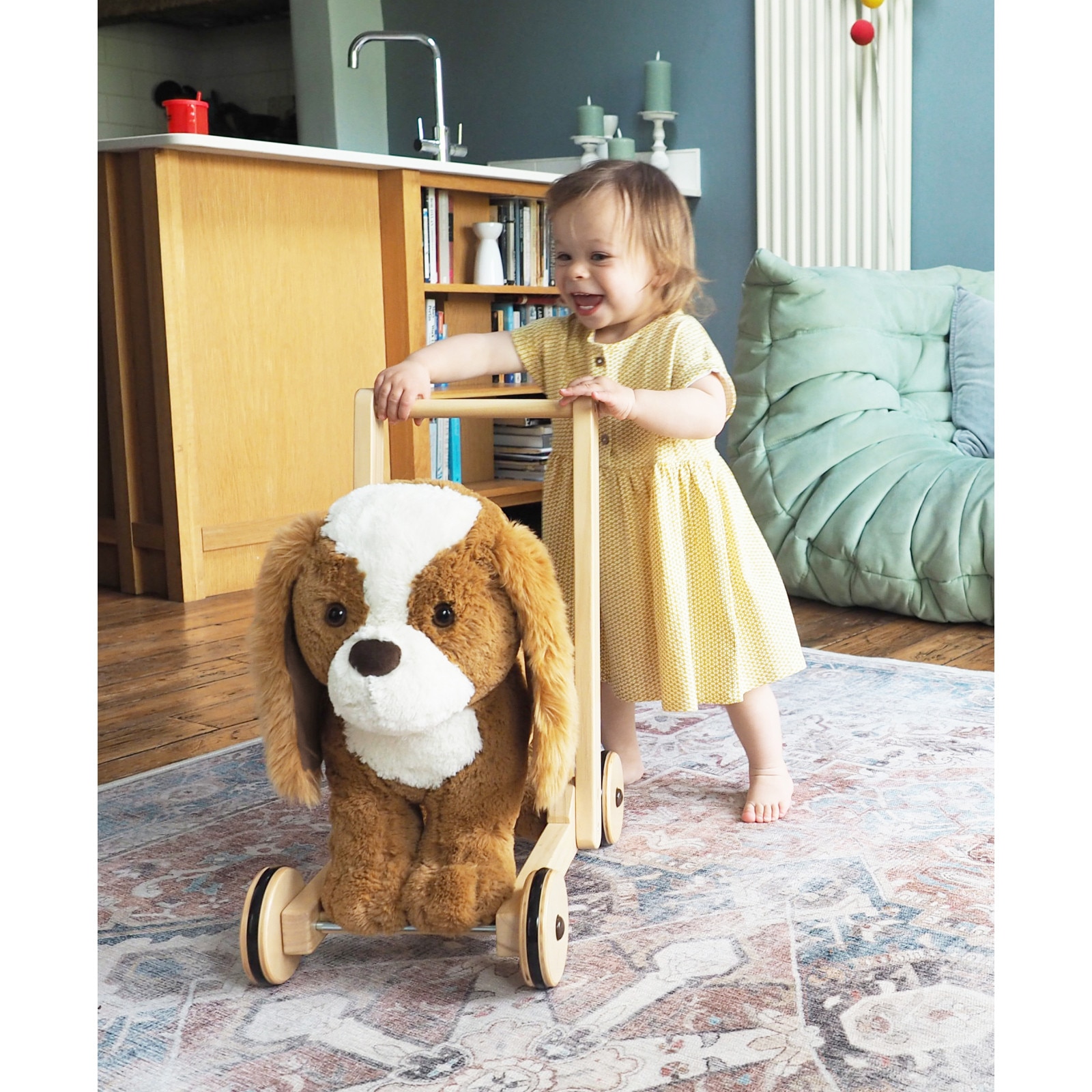 Проходилка Baby Walker Dexter Dog, Little Bird Told Me, дървена ...
