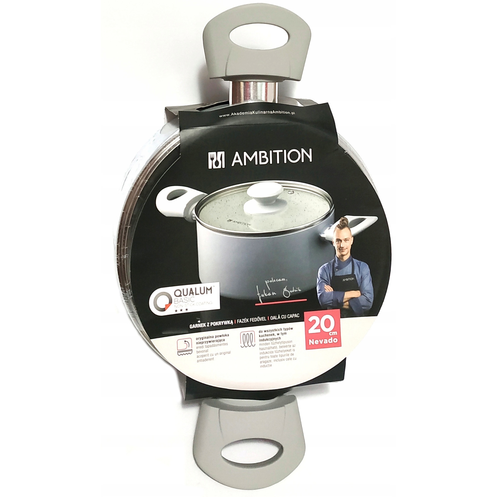 Oala Ambition Nevado 20cm cu Acoperire Antiaderenta Qualum Basic - eMAG.ro