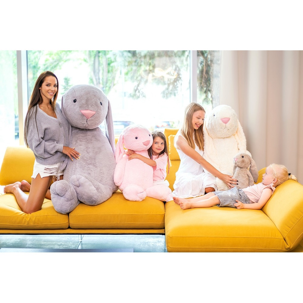 Iepure de plus Figo 30cm, gri, certificat CE - eMAG.ro