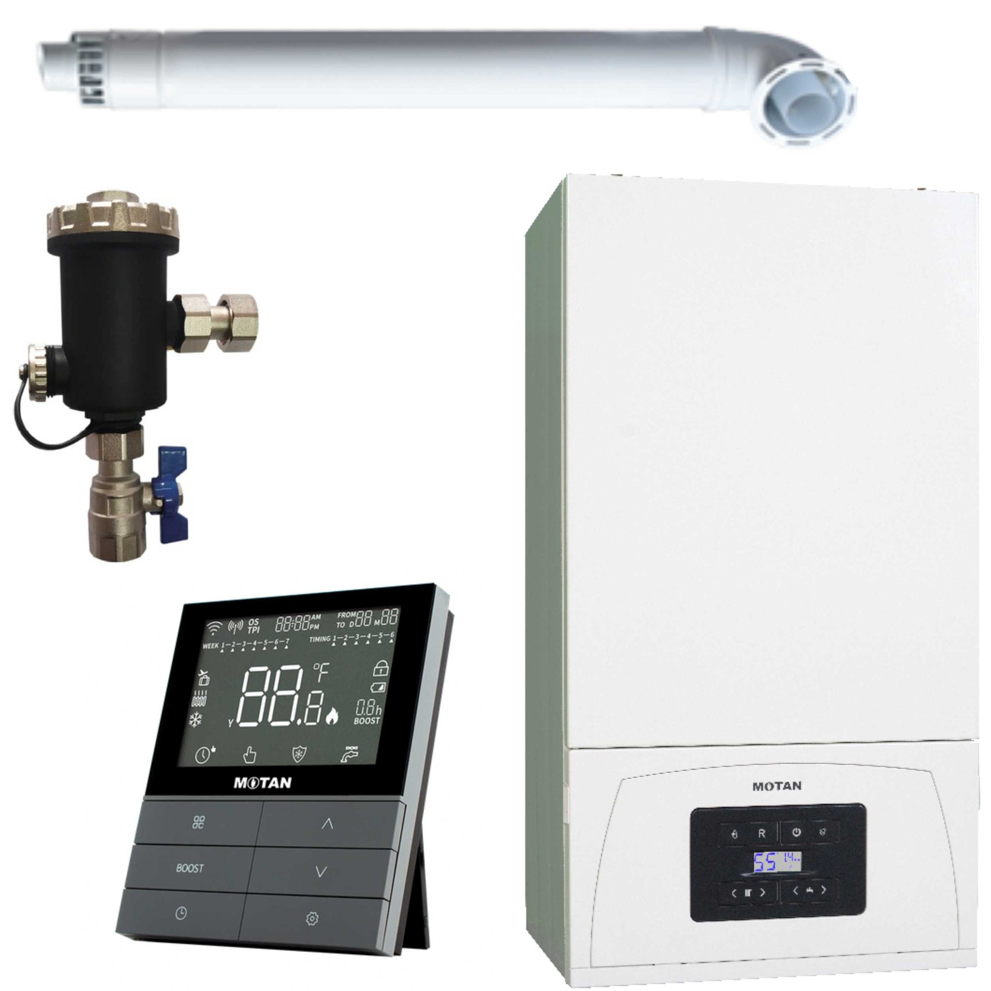 Set Centrala termica 24 kw Motan Condens 050 + Termostat fara fir TH510 ...