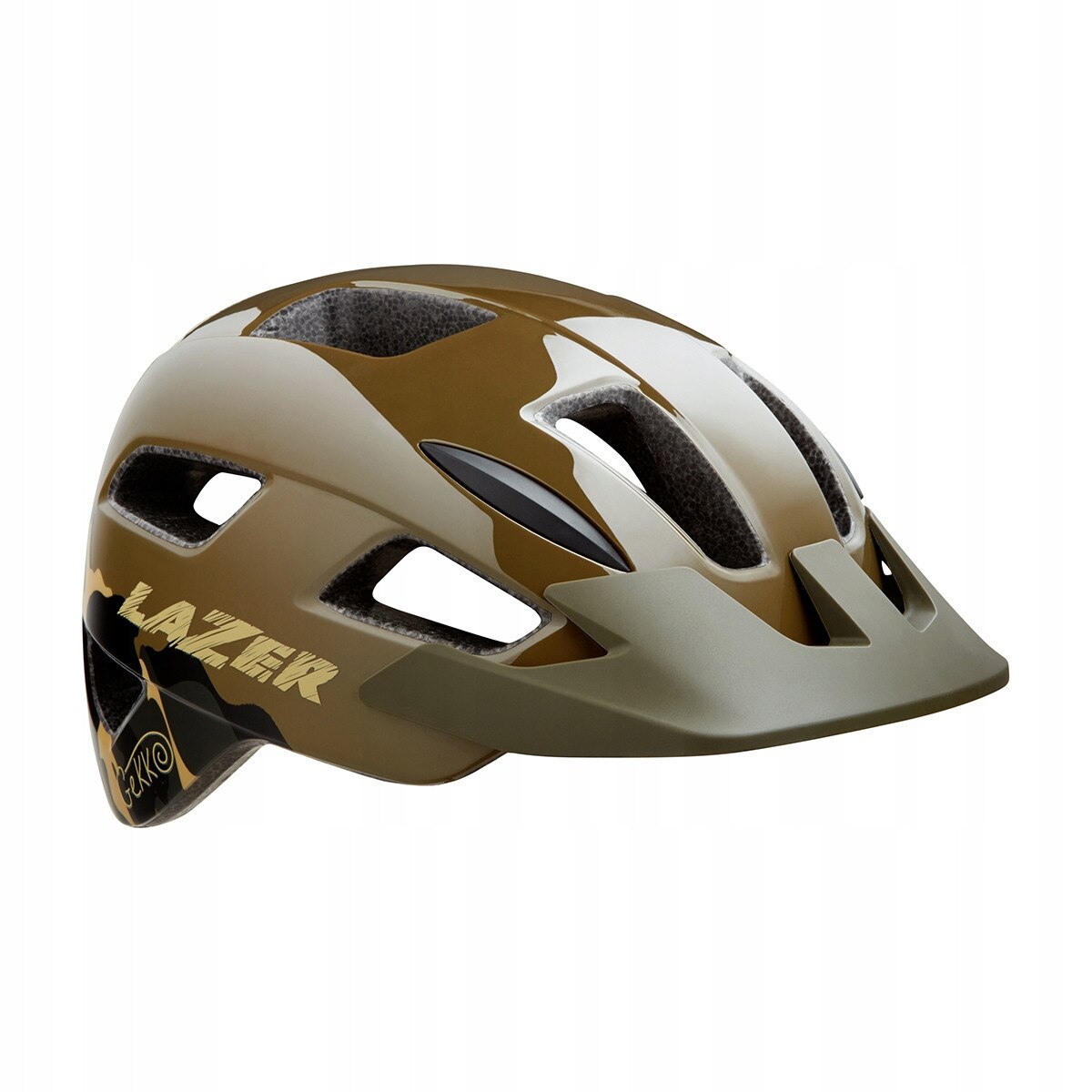 Casca Lazer Gekko Camo Verde Copii 50-56cm - eMAG.ro
