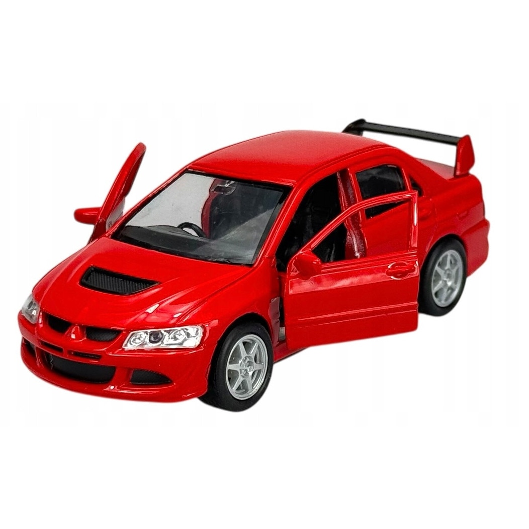 Fém autómodell Welly Mitsubishi Lancer Evolution VIII, piros, 10x5cm ...
