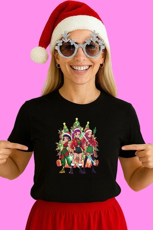 Tricou Huntrix K Pop Hunters Demon Trio Fete Costume Verzi Craciun ...