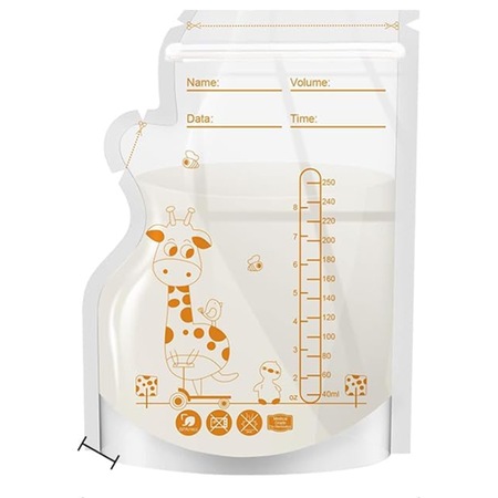 Set 60 pungi depozitare lapte matern Momcozy, 250ml, capacitate mare ...
