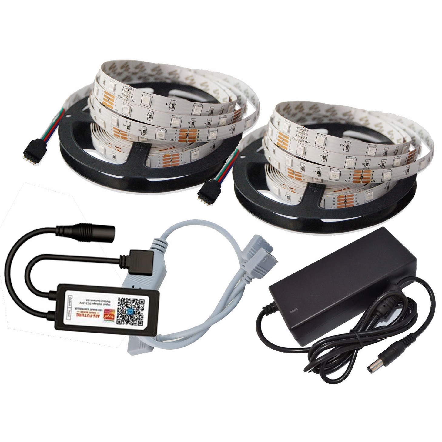 Set Banda LED RGB 10m WiFi SMART TUYA, Control Vocal, Android/iOS - eMAG.ro